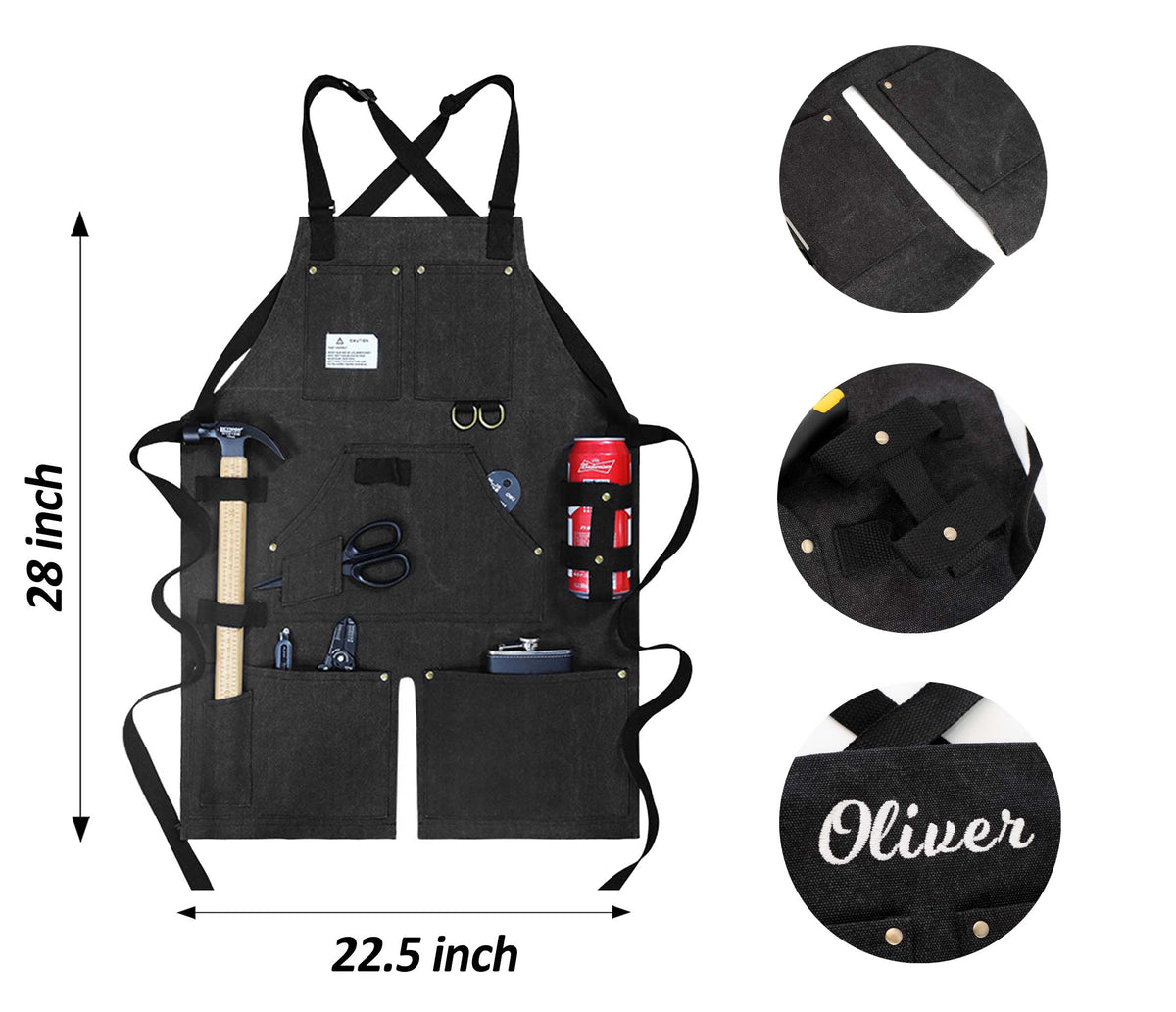 Waxed Canvas Carpenter Apron | MTWORLDKIDS.COM